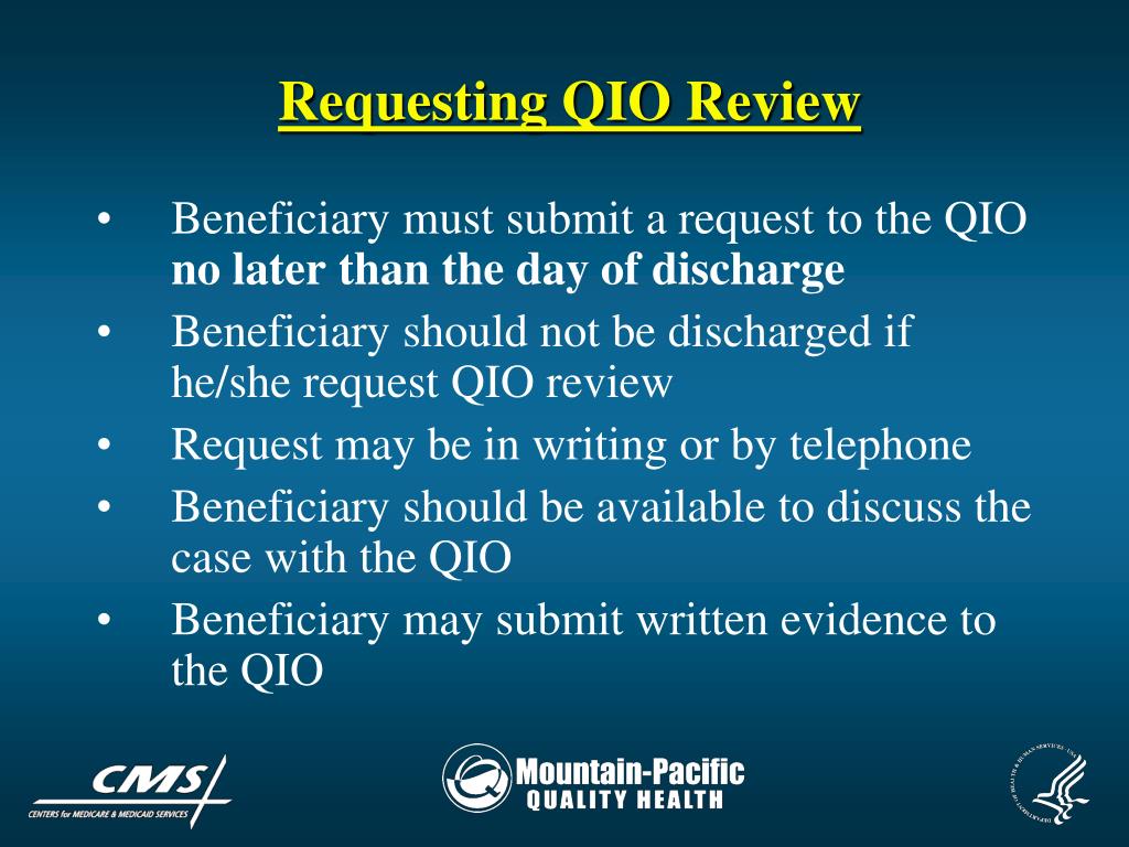 PPT - Notification of Hospital Discharge Appeal Rights (CMS-4105-F ...