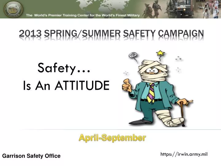 PPT - 2013 SPRING/Summer SAFETY CAMPAIGN PowerPoint Presentation, free ...