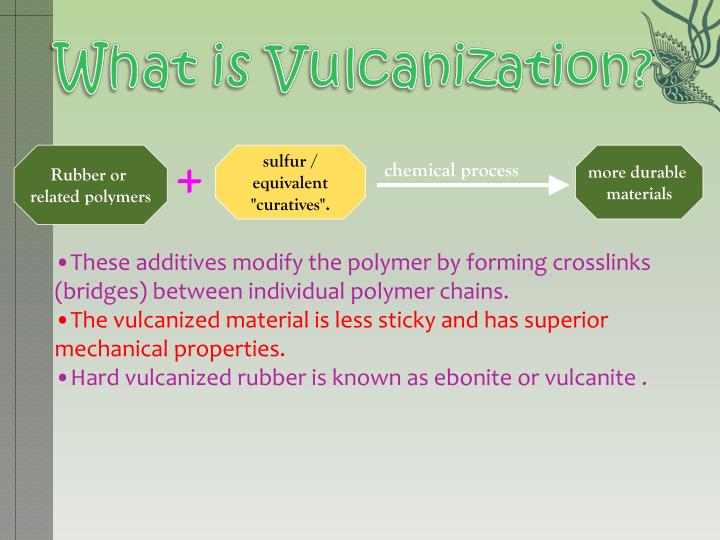 PPT - Vulcanisation of polymers & Biodegradable plastics PowerPoint ...