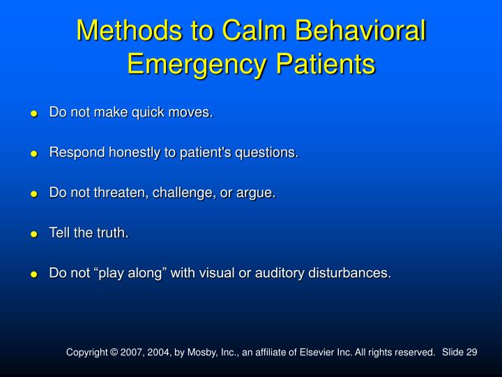 PPT - Behavioral Emergencies PowerPoint Presentation - ID:2774166