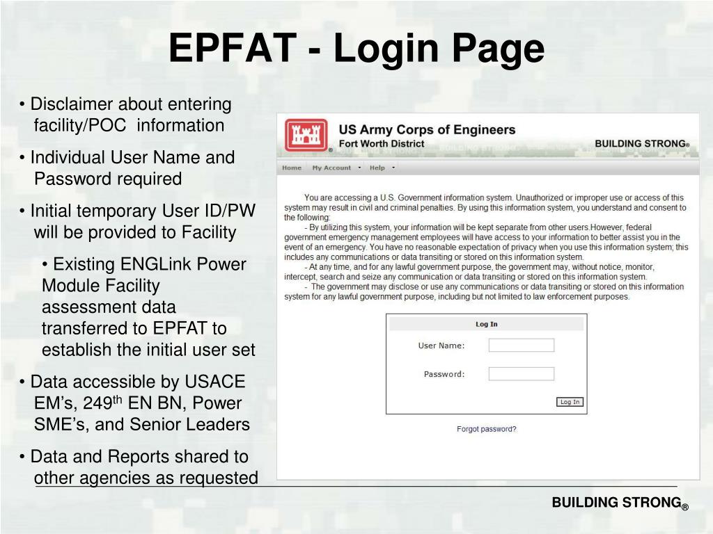 PPT - EMERGENCY POWER FACILITY ASSESSMENT TOOL (EPFAT) PowerPoint ...