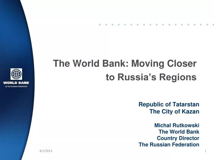 PPT - The World Bank: Moving Closer to Russia’s Regions PowerPoint ...
