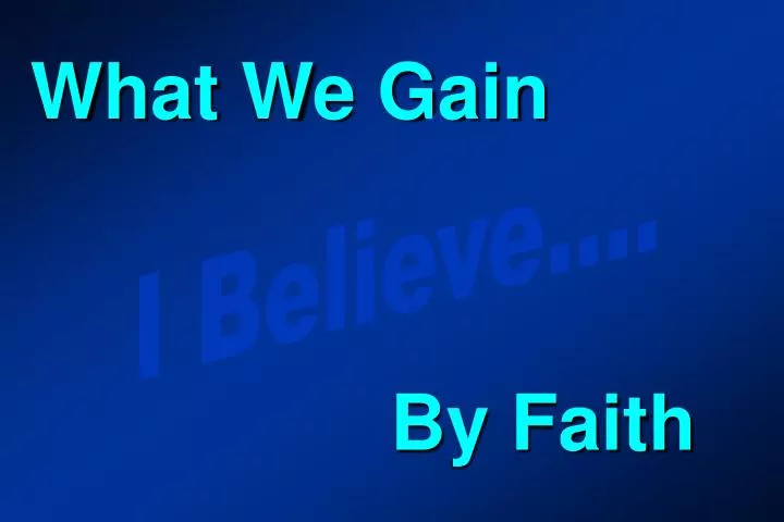 PPT - What We Gain PowerPoint Presentation, free download - ID:2774525