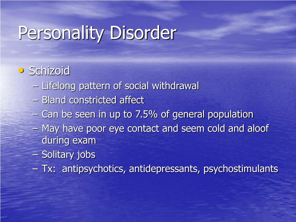 PPT - AFFECTIVE/MOOD AND PERSONALITY DISORDERS PowerPoint Presentation ...