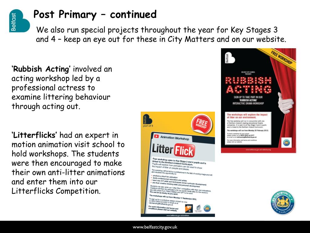 PPT - Anti-litter education Free to all schools in Belfast PowerPoint ...