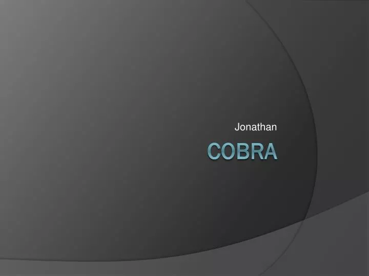PPT - Cobra PowerPoint Presentation, free download - ID:2774891