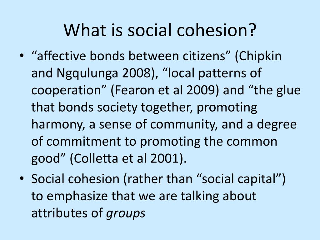 PPT - Social Cohesion Interventions in Sub-Saharan Africa PowerPoint ...