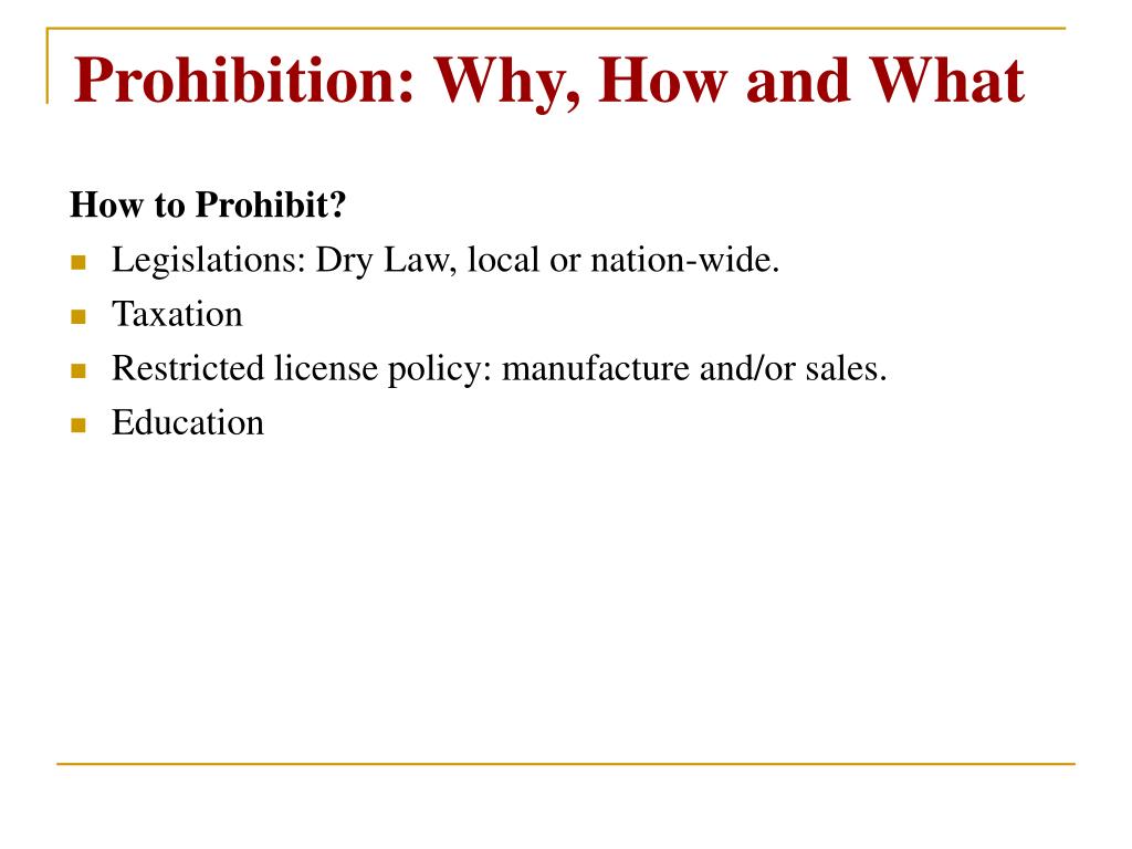 PPT - Prohibition by G.K .Chesterton From What I Saw in America, Dodd ...