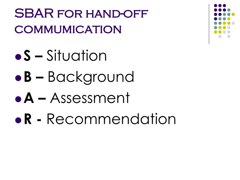 PPT - SBAR Hilary M. Kile, RN BS March, 2010 PowerPoint Presentation ...