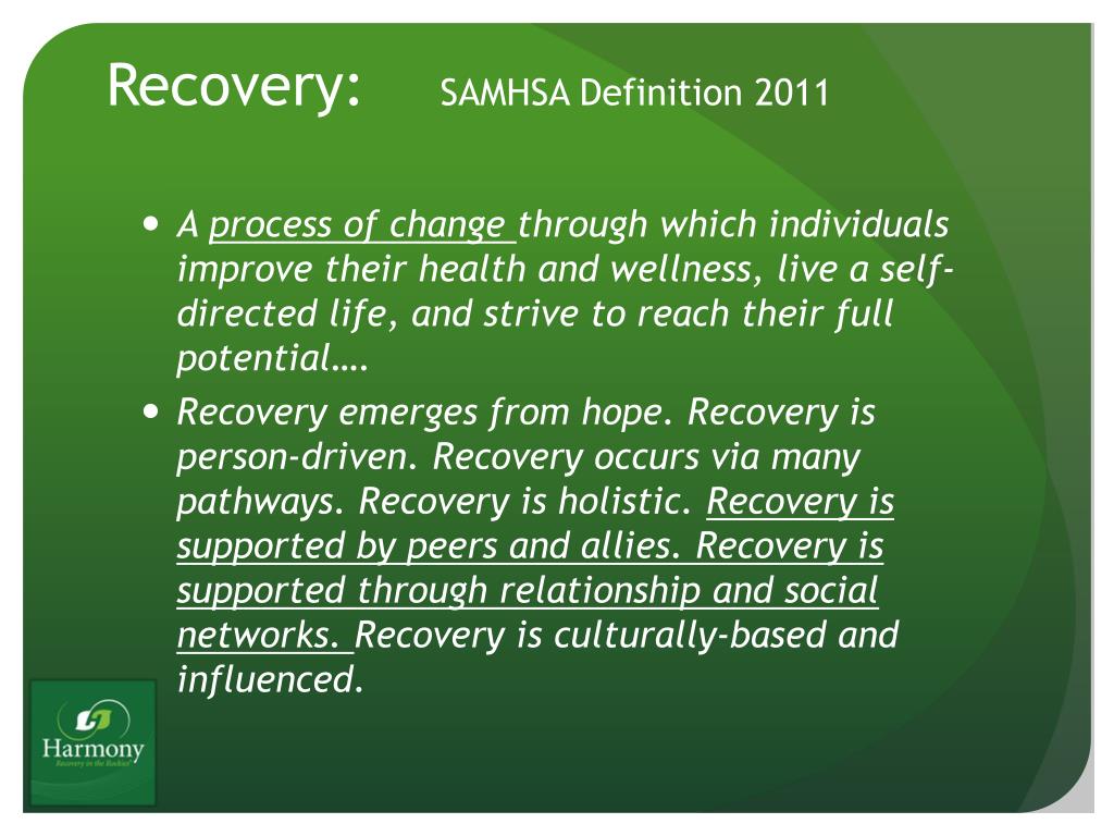 PPT - Harmony Recovery in the Rockies ® Community & Alumni Relations ...