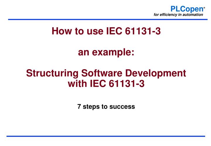 PPT - Introduction in IEC 61131-3 PowerPoint Presentation - ID:2775578