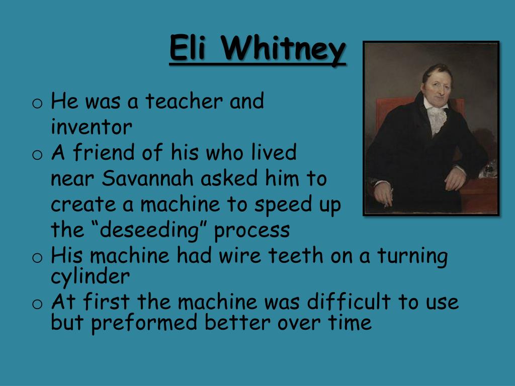 PPT - The Cotton Gin and Railroads New Technology in Georgia PowerPoint ...