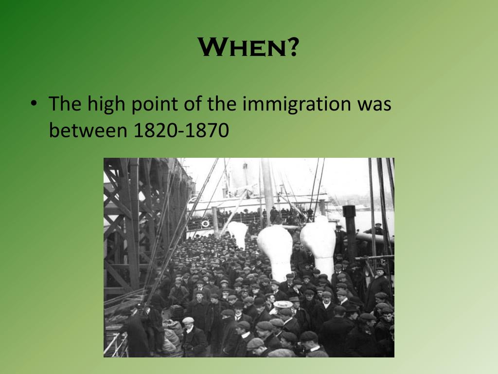 PPT - Irish and German Immigration to the American Cities 1800 ...