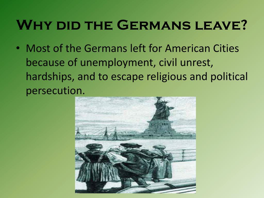 PPT - Irish and German Immigration to the American Cities 1800 ...