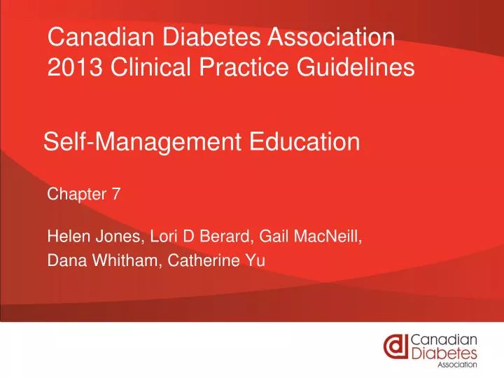 PPT - Self-Management Education PowerPoint Presentation, free download ...