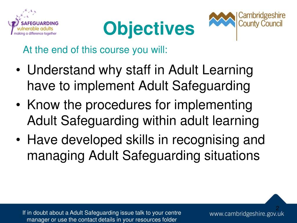 PPT - Adult Safeguarding in Adult Learning & Skills PowerPoint ...