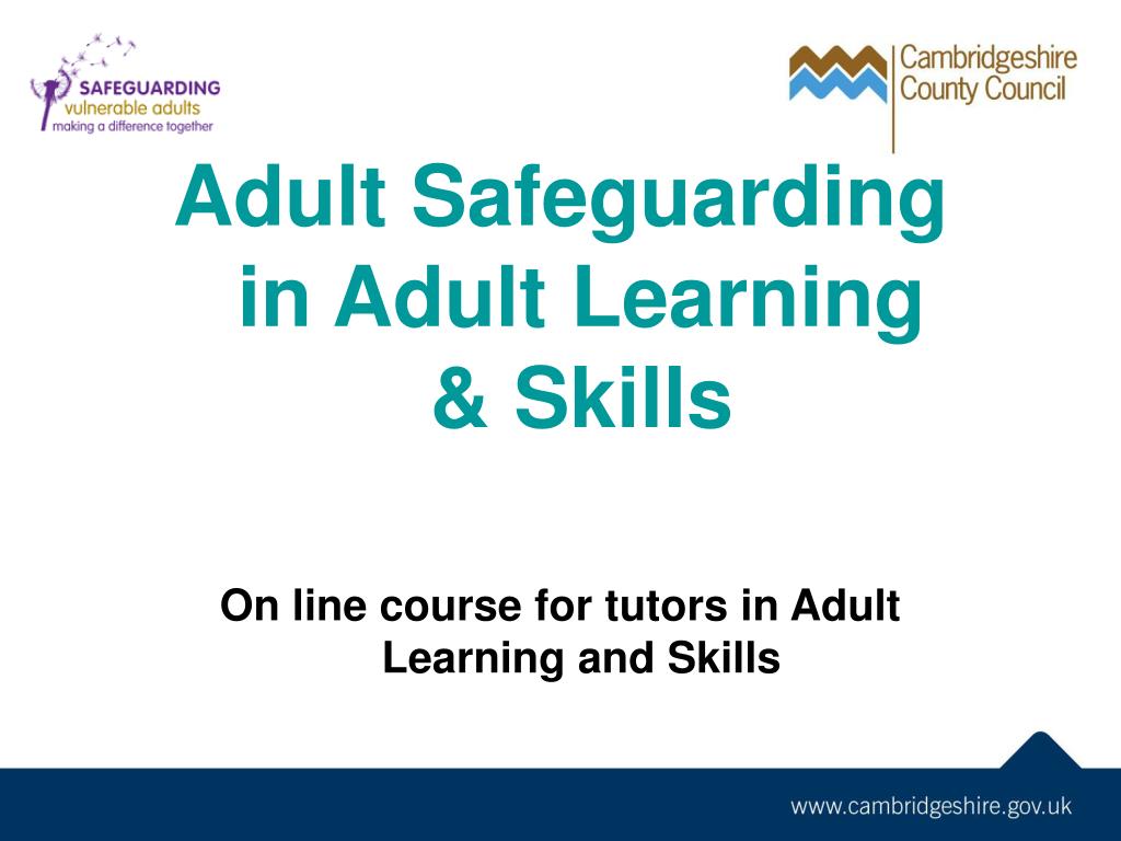 PPT - Adult Safeguarding in Adult Learning & Skills PowerPoint ...