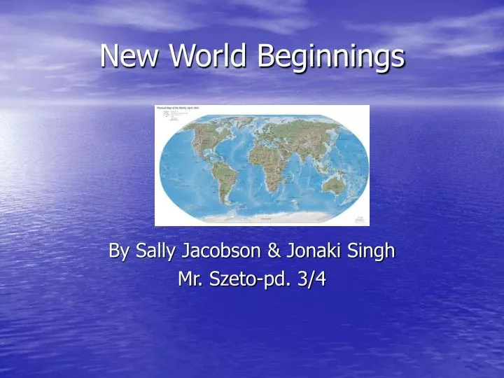 PPT - New World Beginnings PowerPoint Presentation, free download - ID ...