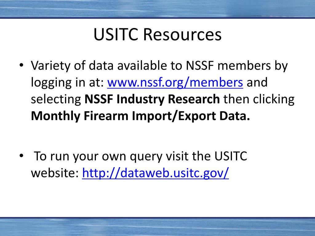 PPT - United States International Trade Commission (USITC) PowerPoint ...