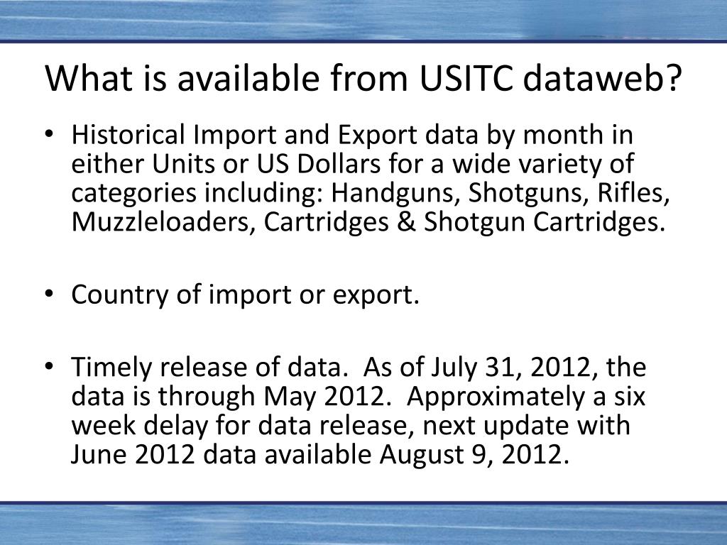 PPT - United States International Trade Commission (USITC) PowerPoint ...