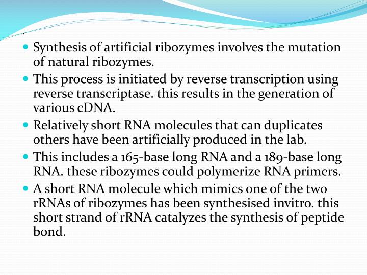 PPT - RIBOZYMES PowerPoint Presentation - ID:2778297