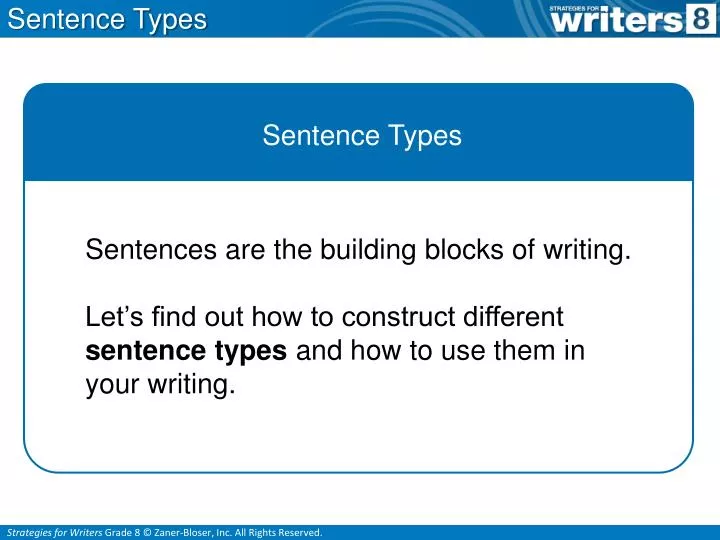 Sentence Types Powerpoint