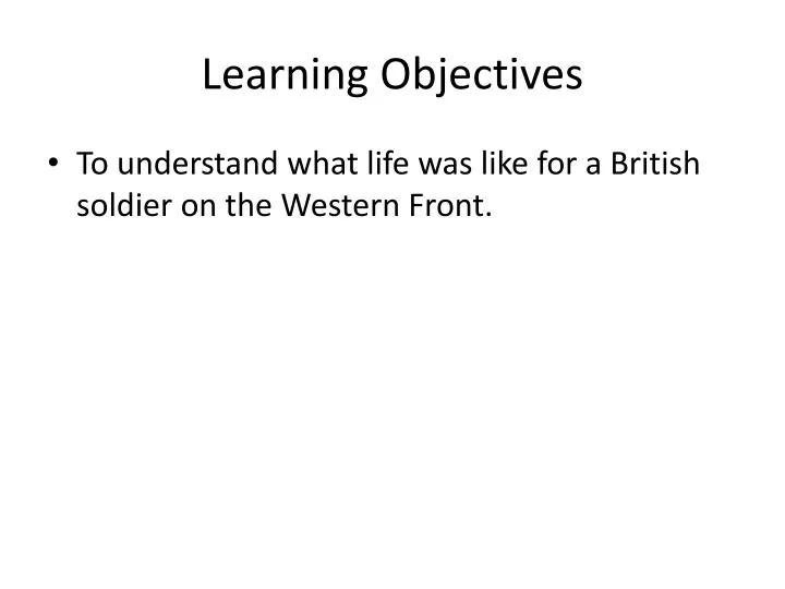 PPT - Learning Objectives PowerPoint Presentation, free download - ID ...