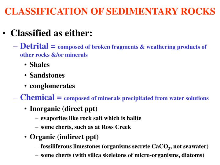 PPT - SEDIMENTARY ROCKS PowerPoint Presentation - ID:2778433