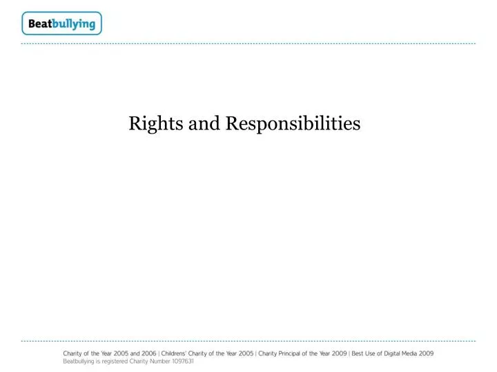 PPT - Rights and Responsibilities PowerPoint Presentation, free ...