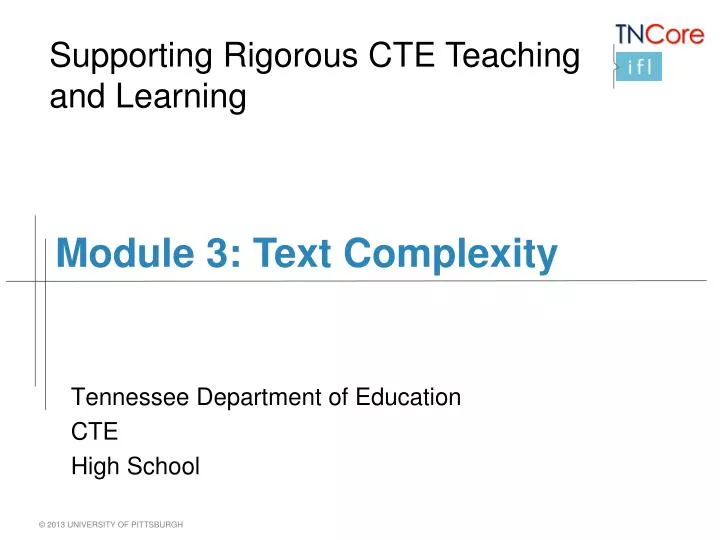 Ppt Module 3 Text Complexity Powerpoint Presentation Free Download Id2779798 