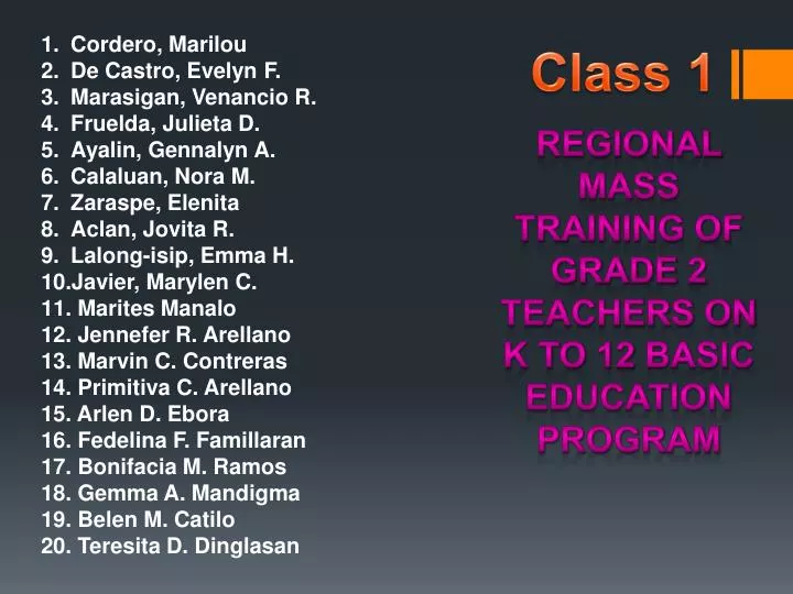 PPT - Class 1 PowerPoint Presentation, free download - ID:2780264