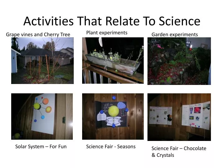 PPT - Activities That Relate To Science PowerPoint Presentation, free ...