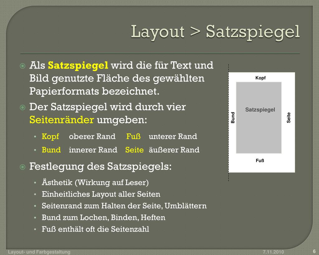 PPT - Grundlagen der Layout- und Farbgestaltung von Publikationen ...