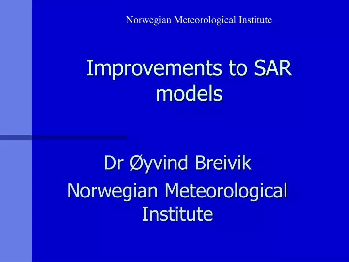 PPT - Improvements to SAR models PowerPoint Presentation, free download ...