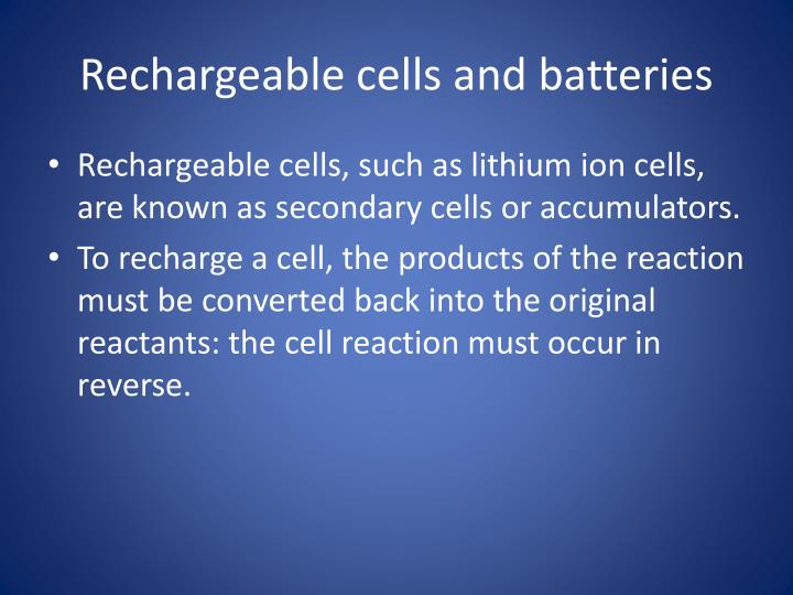 PPT - Cells and Batteries PowerPoint Presentation - ID:2780960