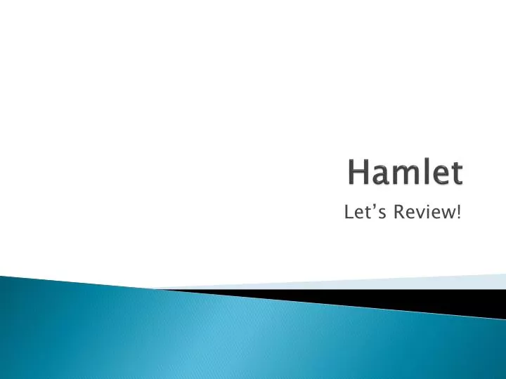 PPT - Hamlet PowerPoint Presentation, free download - ID:2781045
