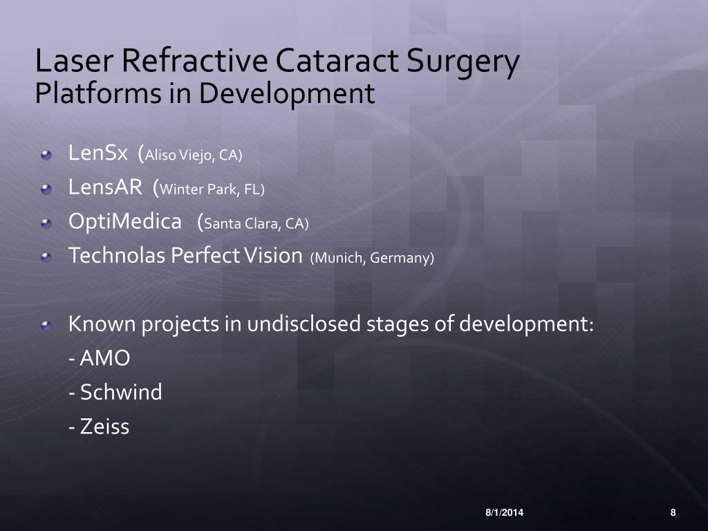 PPT - Refractive Cataract Surgery with the Femtosecond Laser PowerPoint ...