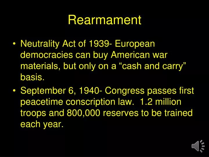 PPT - Rearmament PowerPoint Presentation, free download - ID:2781627