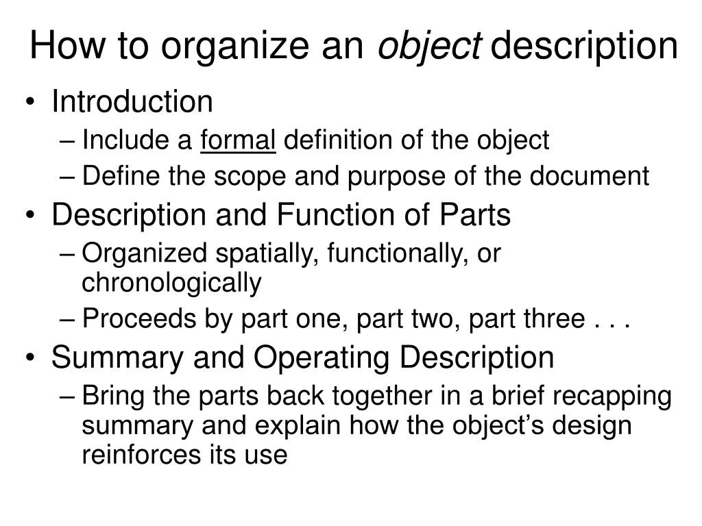 PPT Technical Descriptions PowerPoint Presentation Free Download