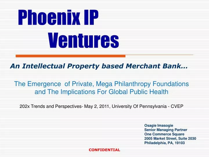 PPT - Phoenix IP Ventures PowerPoint Presentation, free download - ID ...