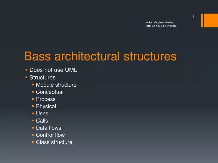 PPT - Bass architectural structures PowerPoint Presentation, free ...