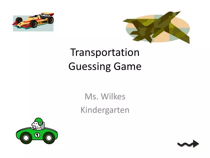 PPT - Transportation Guessing Game PowerPoint Presentation, free ...