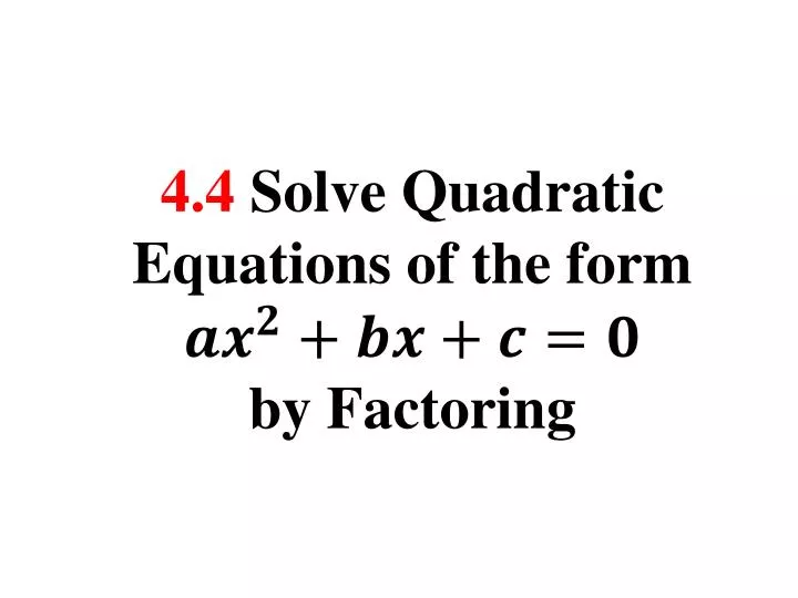 Solving Quadratic Equations By Factoring Diamond Method - Tessshebaylo