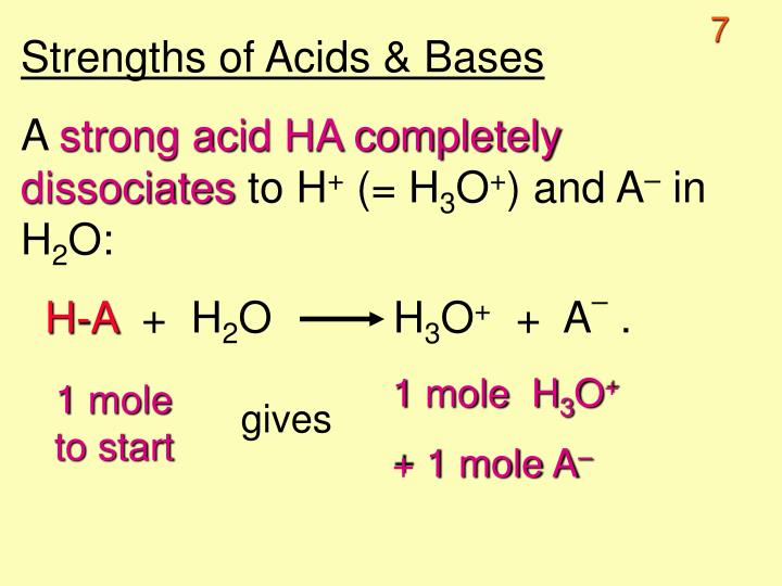 PPT - Acid -Base Chemistry An acid is a H + (proton) donor . General ...