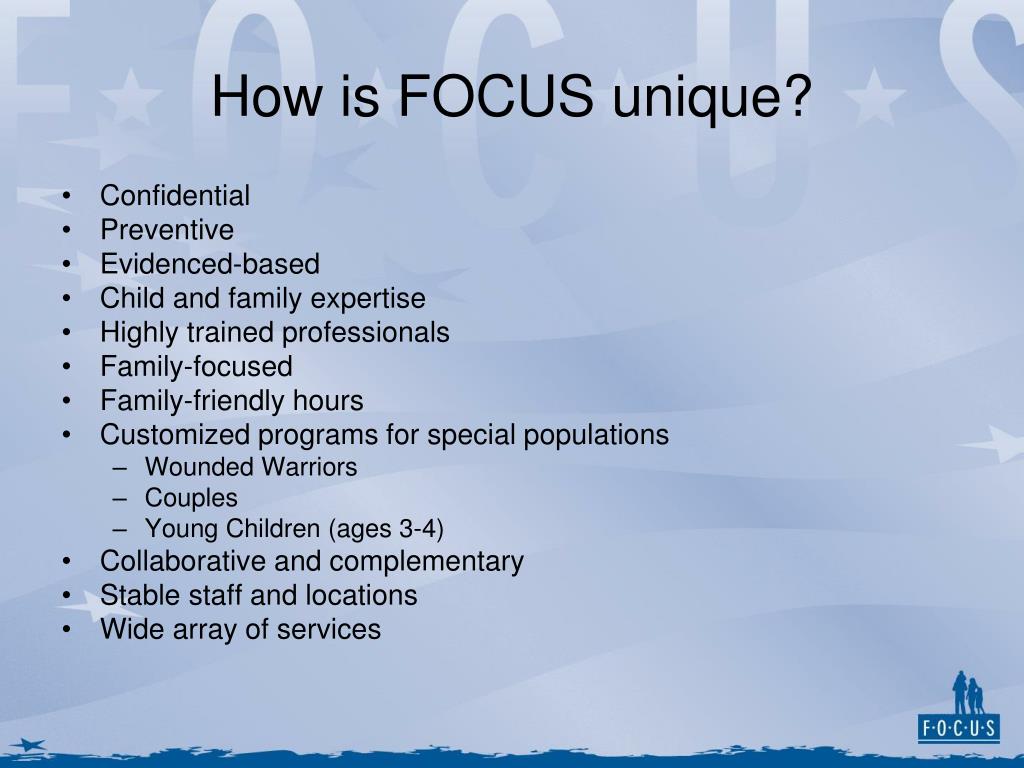 PPT - Families OverComing Under Stress (FOCUS) Program for Military ...