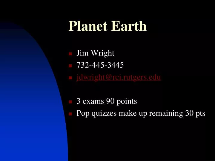 PPT - Planet Earth PowerPoint Presentation, free download - ID:2784520