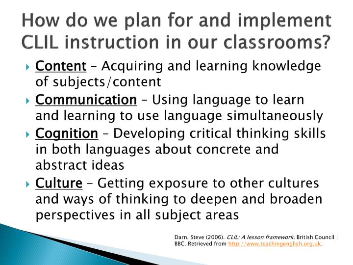 PPT - Content & Language Integrated Learning CLIL PowerPoint ...