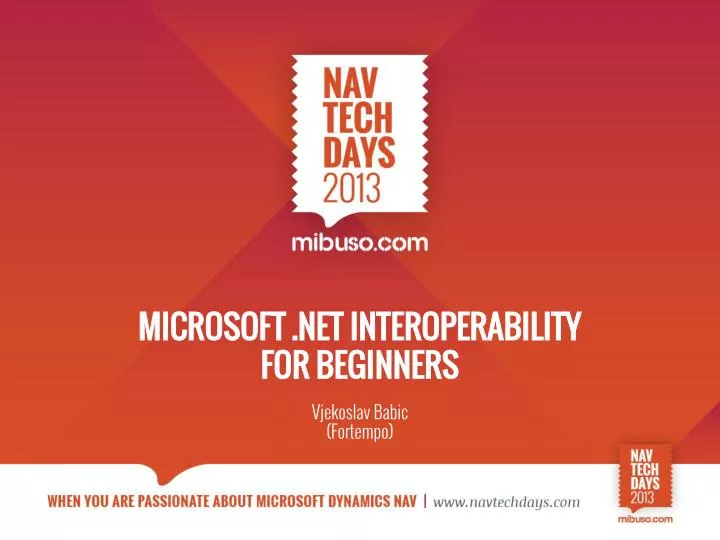 PPT - Microsoft .NET Interoperability for Beginners PowerPoint ...