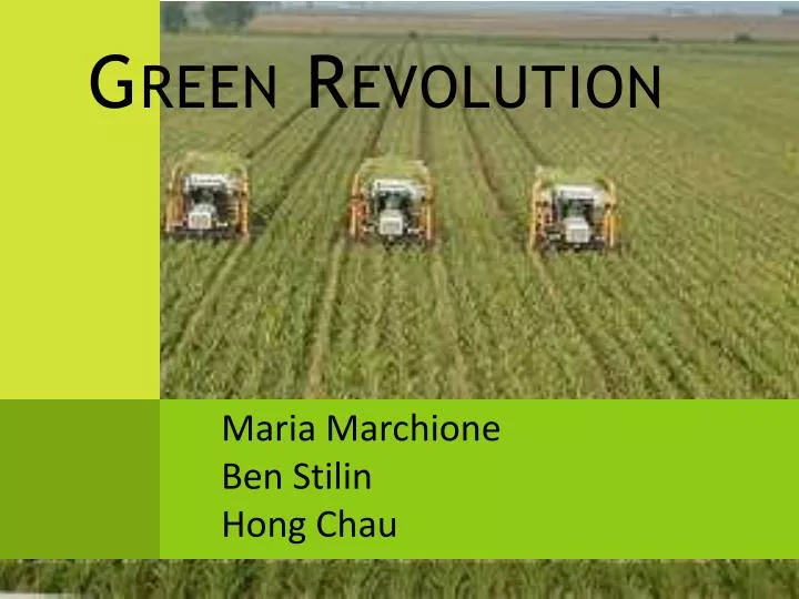Ppt Green Revolution Powerpoint Presentation Free Download Id 2784965