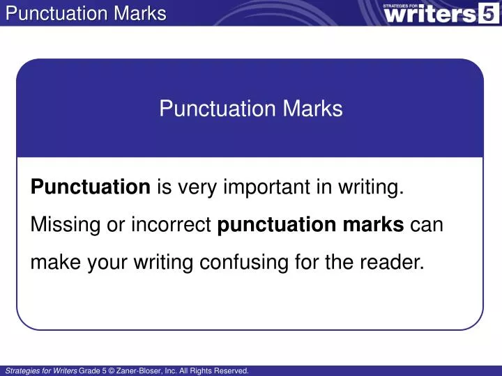 PPT - Punctuation Marks PowerPoint Presentation, free download - ID:2785158